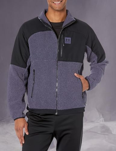 Under Armour mens Mission Boucle Swacket, (558) Tempered Steel/Black/Tempered Steel, Large