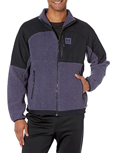 Under Armour mens Mission Boucle Swacket, (558) Tempered Steel/Black/Tempered Steel, Large
