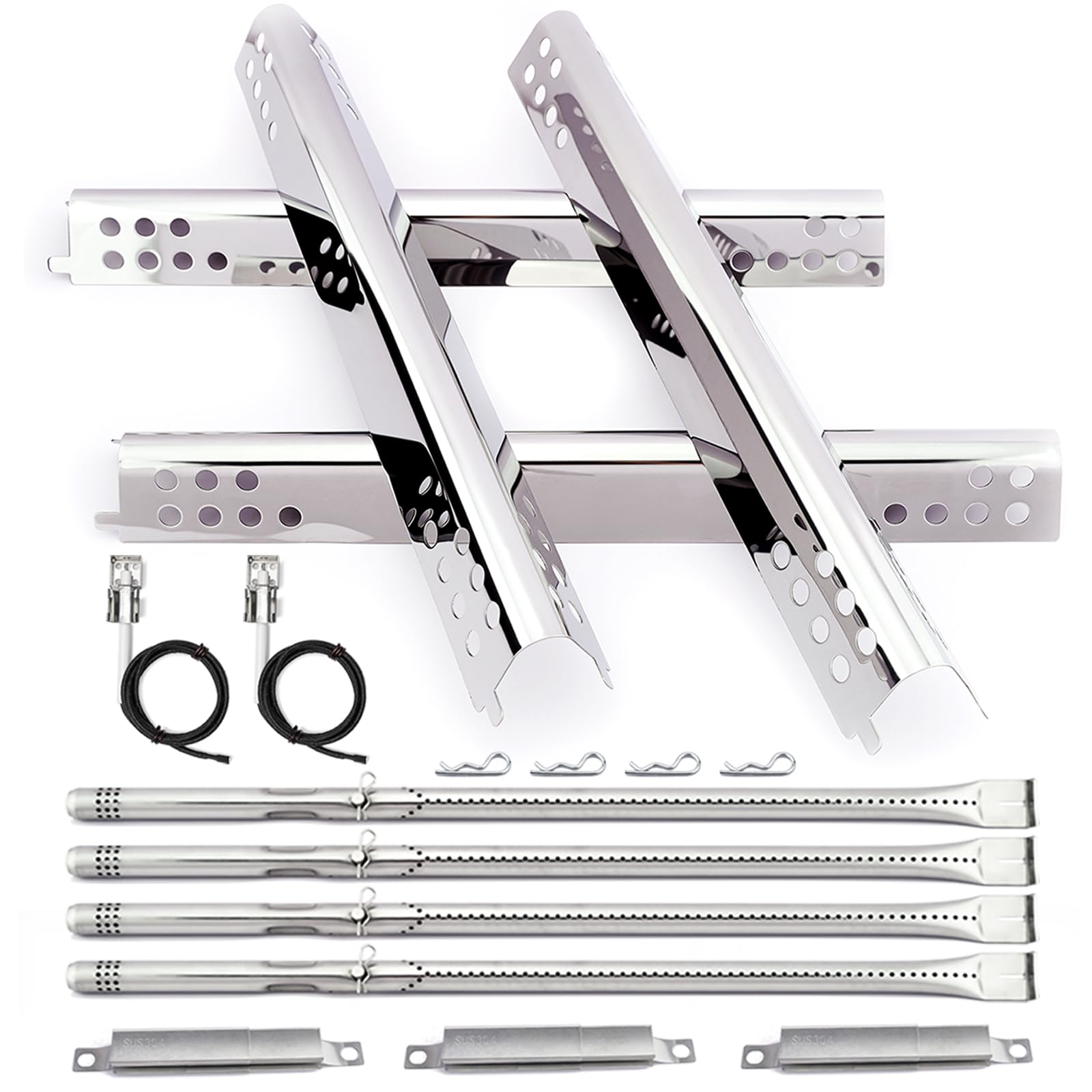 ROCFAN Replacement Parts for Charbroil Performance 4 Burner Grill 463342119, 463332718, 463347017, 463335517, 463376419, Char-Broil 463342119 Replacement Parts, Char-Broil 463332718 Replacement Parts