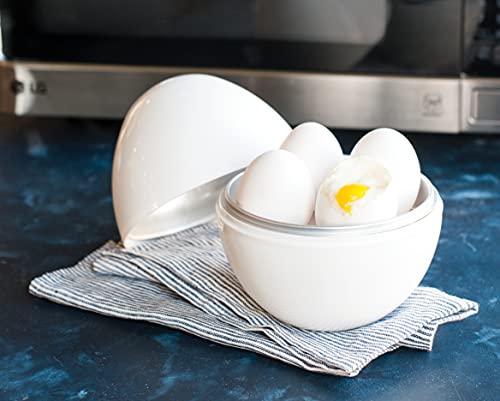Nordic Ware Microwave Egg Boiler, 4 Capacity, White