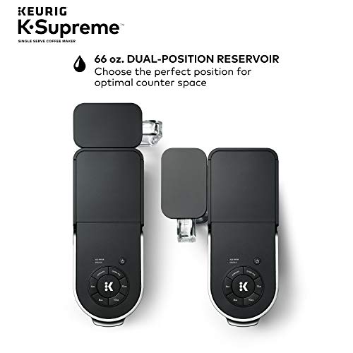 Keurig K-Supreme Coffee Maker, Single Serve K-Cup Pod Coffee Brewer, With MultiStream Technology, 66 Oz Dual-Position Reservoir, and Customizable Settings, Black