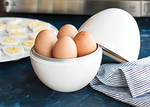 Nordic Ware Microwave Egg Boiler, 4 Capacity, White