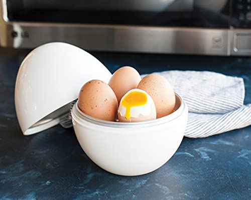Nordic Ware Microwave Egg Boiler, 4 Capacity, White