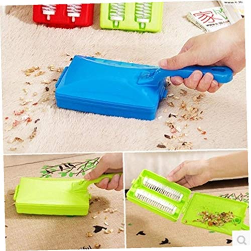 Lankater 1pc Plastic Carpet Brush Sofa Bed Brush Dirt Collector Handheld Crumb Sweeper Roller for Home Cleaning Random Color