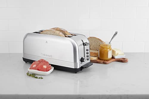 Cuisinart CPT-2500 Long Slot Toaster, Stainless Steel, Silver, 2-slice long slot