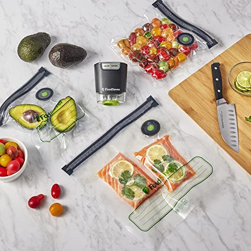 FoodSaver® Reusable Quart Vacuum Zipper Bags, for Use with FoodSaver Handheld Vacuum Sealers, 10 Count