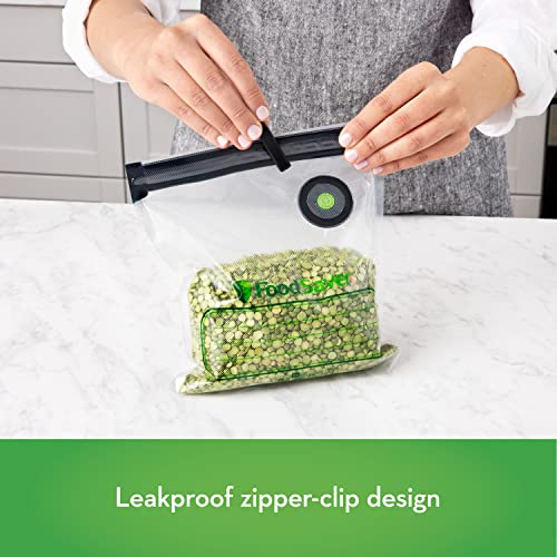 FoodSaver® Reusable Quart Vacuum Zipper Bags, for Use with FoodSaver Handheld Vacuum Sealers, 10 Count