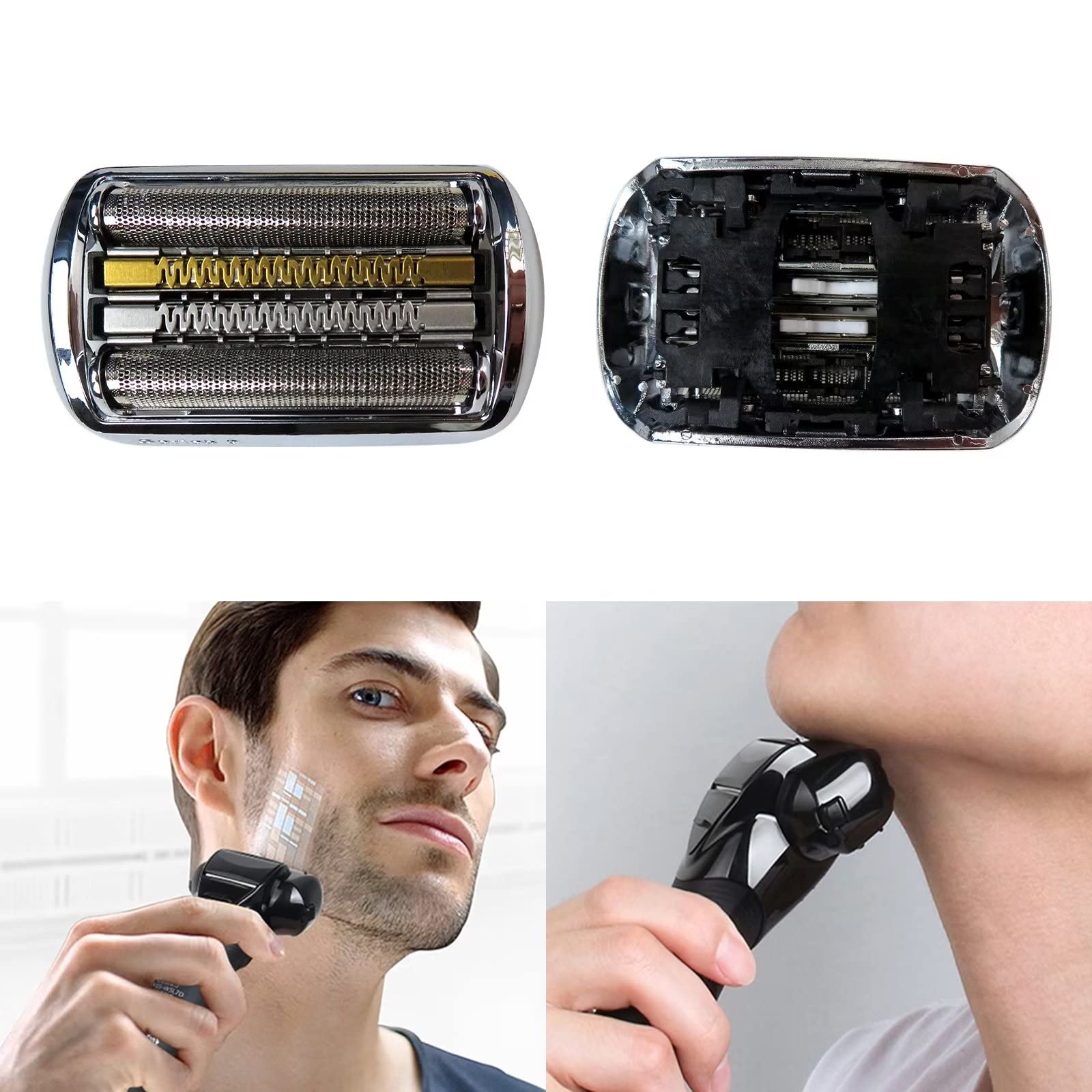 2023 Version Series 9 92S 94M Foil & Cutter Head Cassette Cartridge for Br-aun Razor Shaver 2023 Version Series 9 9030S 9040S 9050CC 9090CC 9095CC 9290CC 9295CC Silver