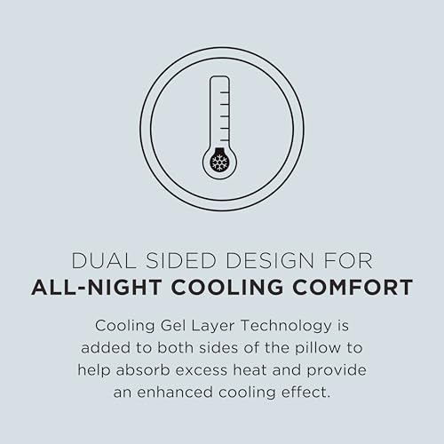 Tempur-Pedic TEMPUR-Cloud Dual Cooling Pillow, Queen, White
