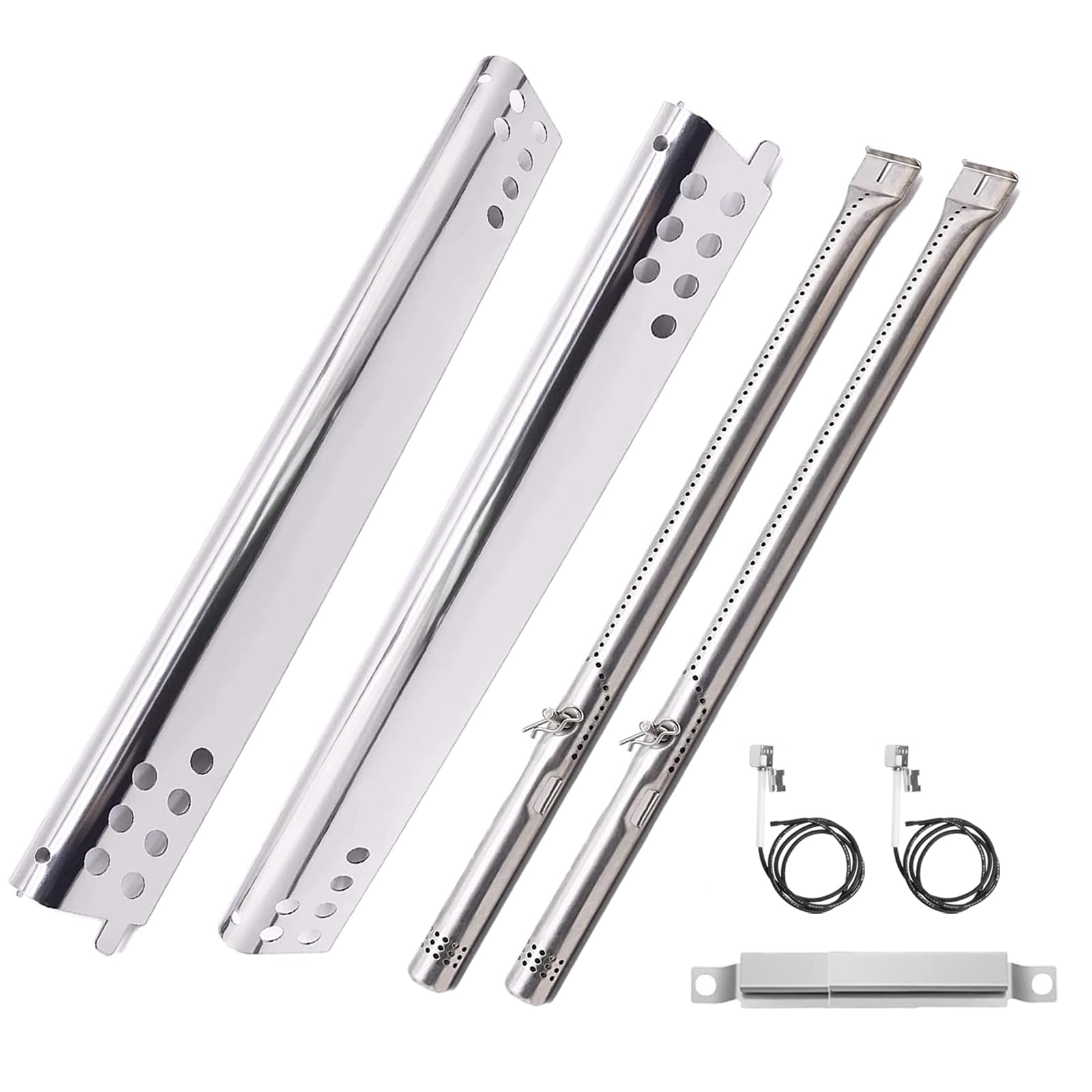 Grill Replacement Parts for Charbroil 2 Burner 463625217 463625219 463673517 463673519 463673019 Grill,17.75 Inch Burner Parts for Char-Broil 2 Burner Grill,Heat Plate for Charbroil 463625217 Grill