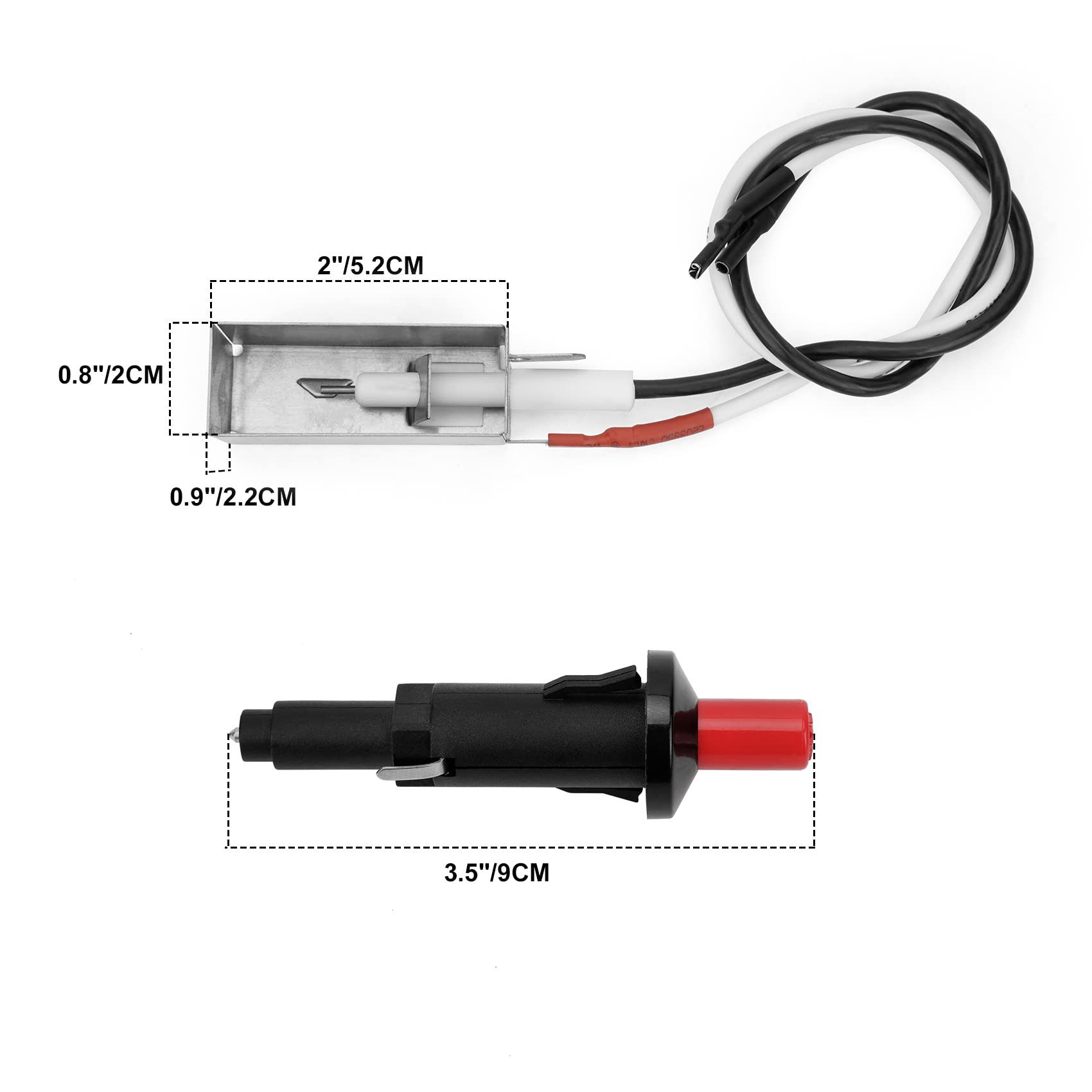 onlyfire Grill Igniter Replacement Kit for Weber 7510 Fits Genesis Silver/Gold/Platinum Gas Grills (2002 and Newer) and Spirit 200/300 Grills (2007-2008)