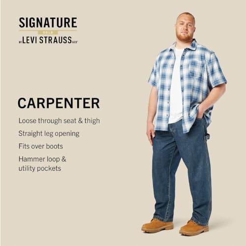 Levi Strauss Signature Gold Men's Carpenter Jeans, Clement, 48W x 30L