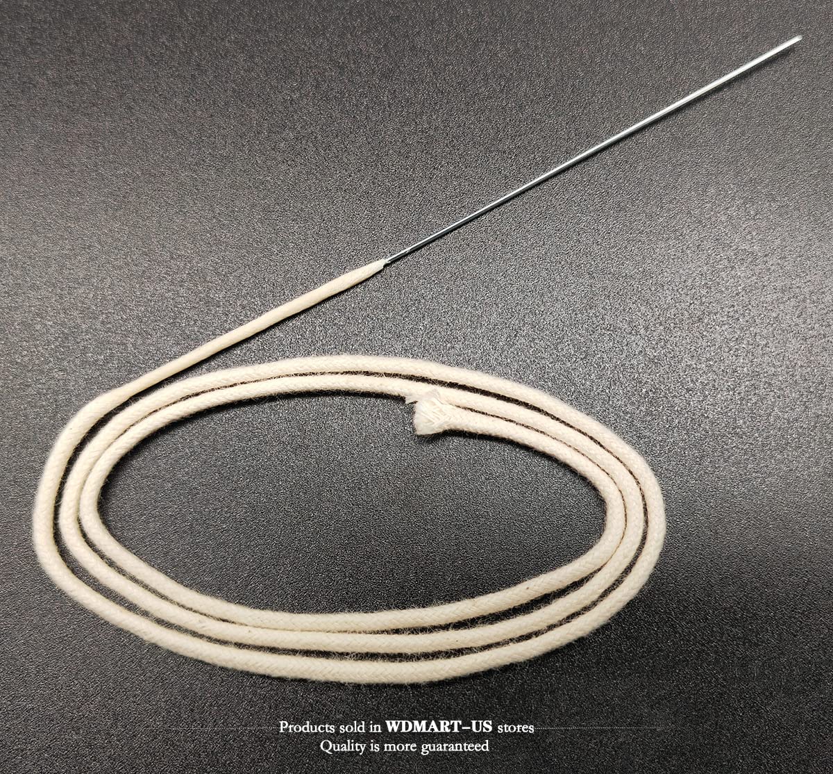 WDMART-US Kerosene Lighter consumables · Cotton core with Metal Guide Needle · Cotton core for Exchange · Suitable for Most Brands of Kerosene Lighter (Length: 19.69in-Diameter: 0.09in)