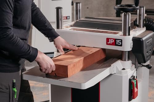 JET 15-Inch Planer, 3 High-Speed Steel Knives, 3 HP, 230V 1Ph (Model JWP-15B)