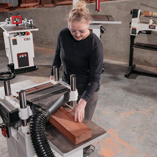 JET 15-Inch Planer, 3 High-Speed Steel Knives, 3 HP, 230V 1Ph (Model JWP-15B)