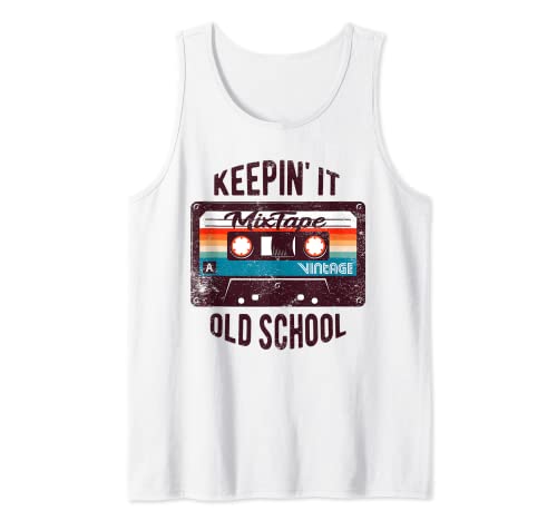 Retro Cassette Tape Old School Hip Hop Stocking Stuffer Tank Top