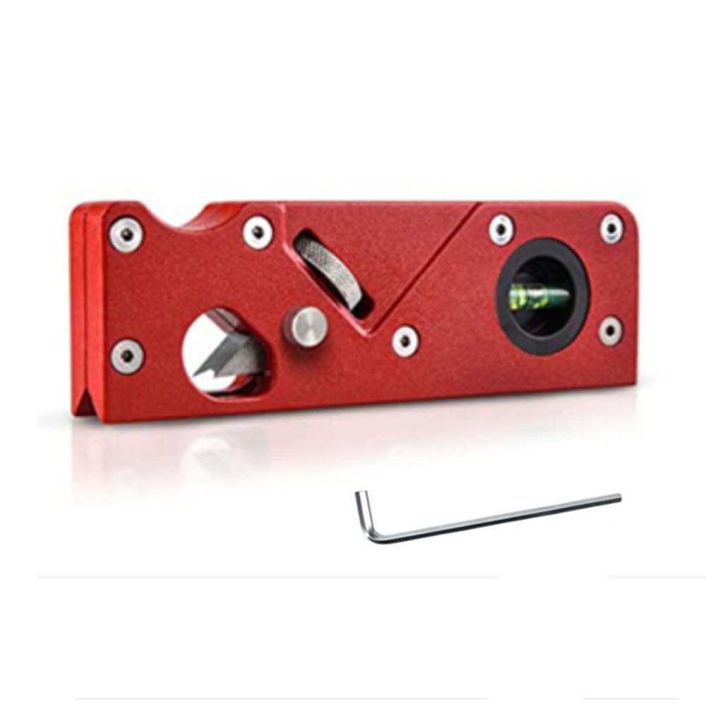 szhdxsy, Wood Planar carpenter's edge trimming tool, suitable for manual chamfering and planing of wood quick trimming,for Quick Edge Trimming and Chamfering,red