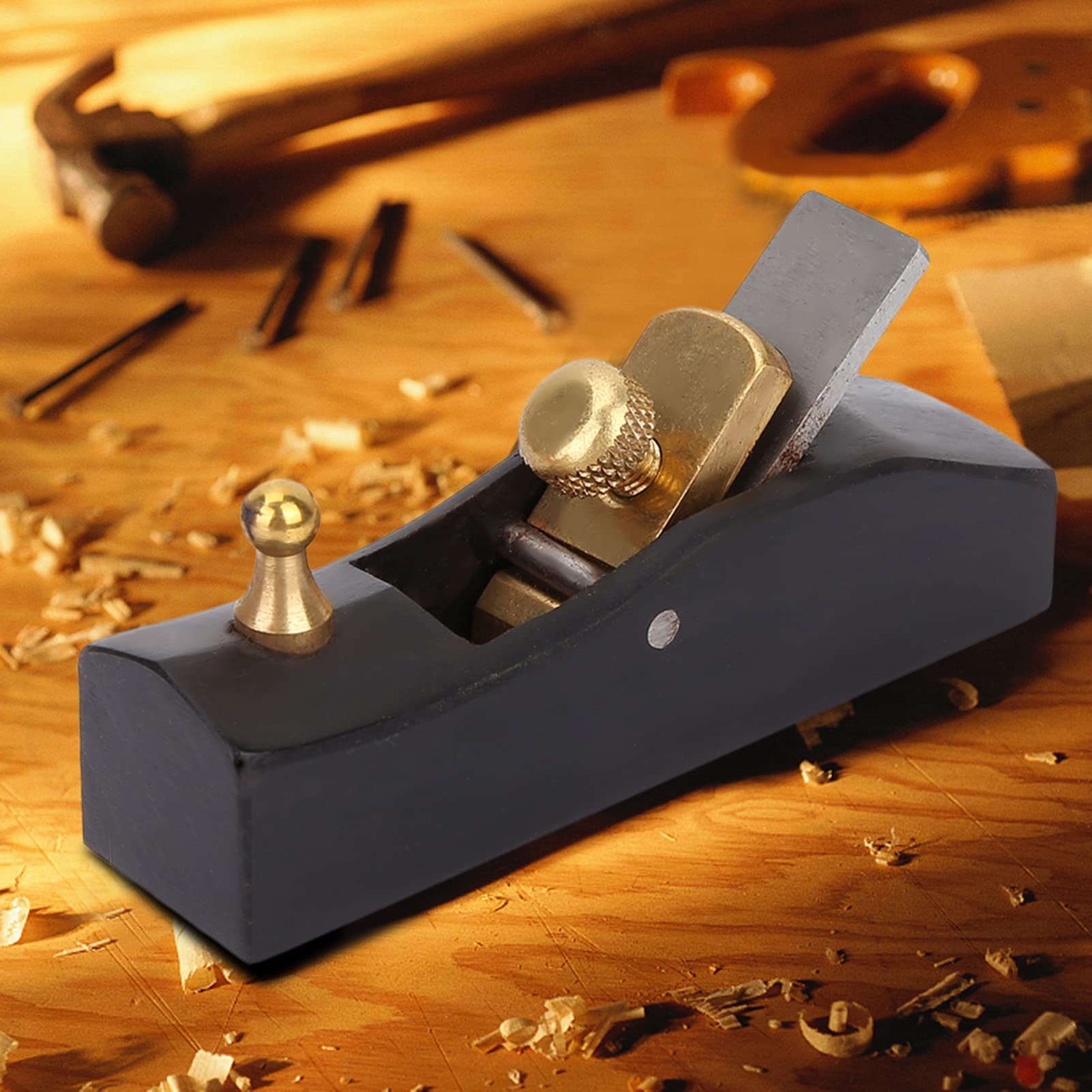 Mini Wood Planer, Small Hand Planer Wood Plane Wood Trimmer Woodworking Planer for Woodworking, Bench Plane Trimming, Smoothing (80mm)
