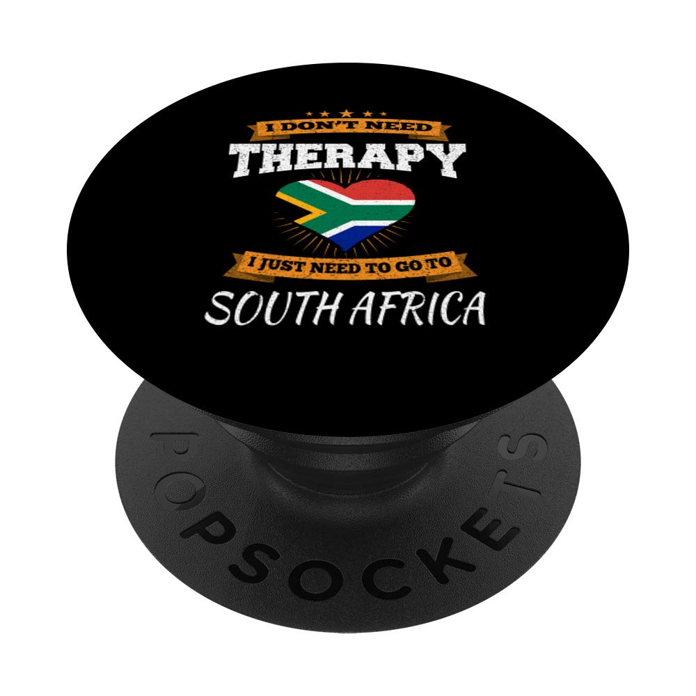 South African Flag Shirt I Funny South Africa Vacation Gift PopSockets Grip and Stand for Phones and Tablets