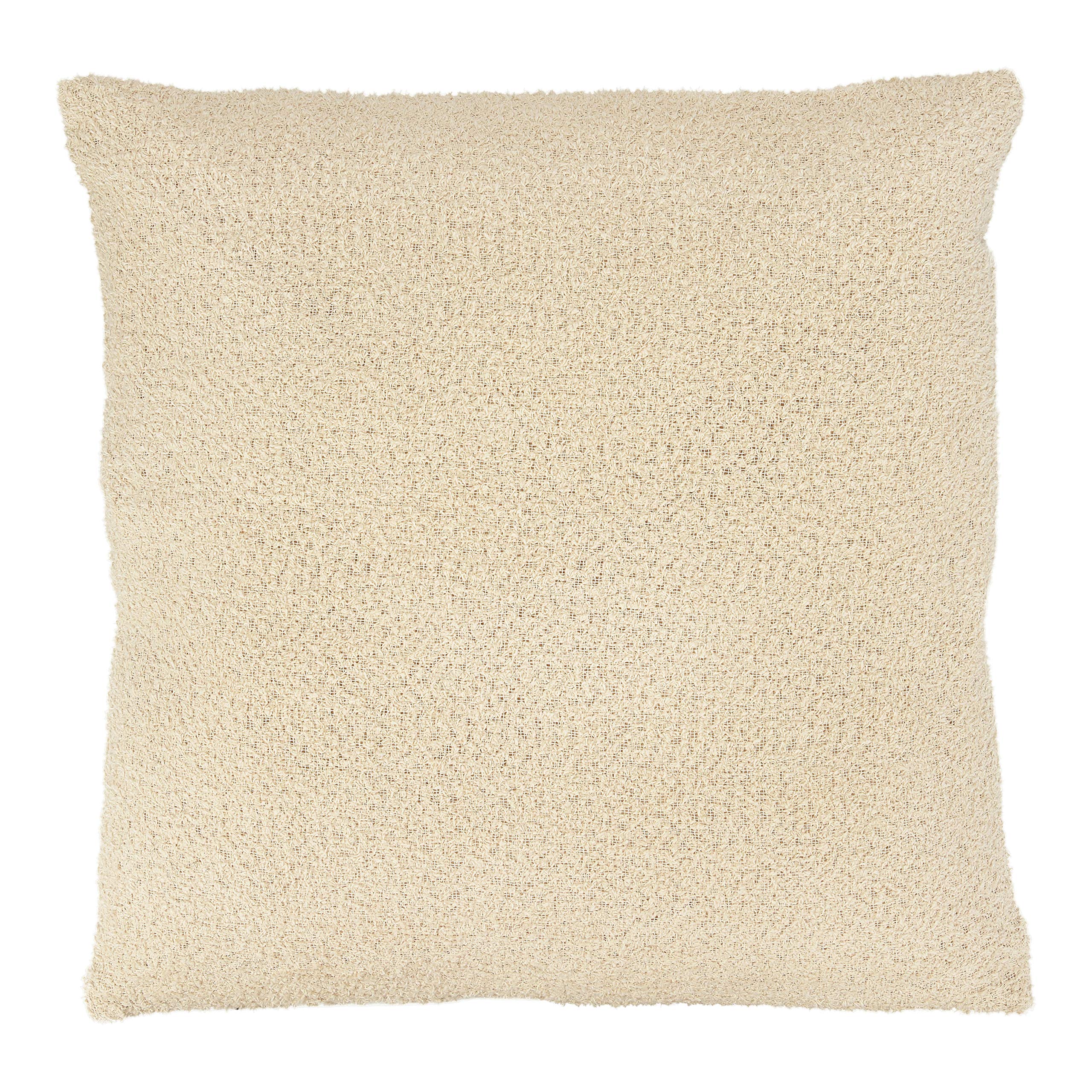 Creative Co-Op Square Natural Woven Cotton Boucle Pillow