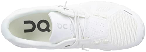 On Men's Cloud 5 Sneakers, All White, 9.5