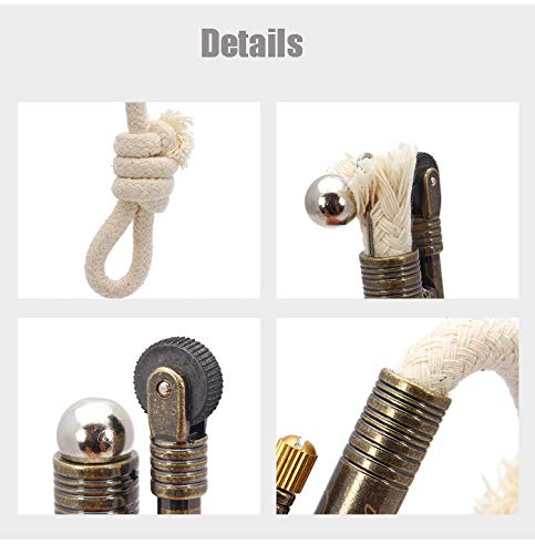 Vintage Lighter Retro Trench Rattlesnake Rope Velvet Metal Lighter Fire Starter Camping Outdoors,No need for Kerosene/gas,#3