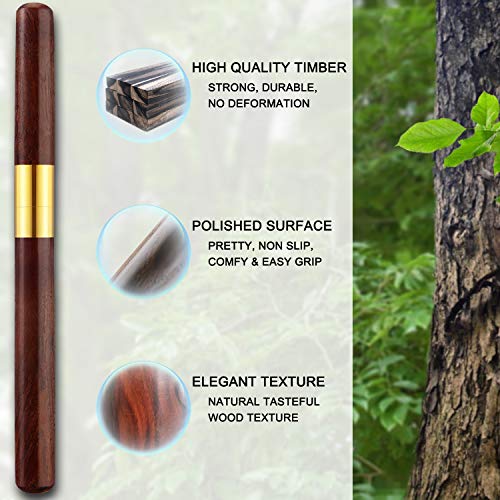Ice Picks in Gift Box - Premium Stainless Steel Ice Picks Kitchen Tool with Wooden Handle Safety Cover Portable for Bars Restaurant Home Bartender Picnics Camping, 1PCS (EbonyWood 9")