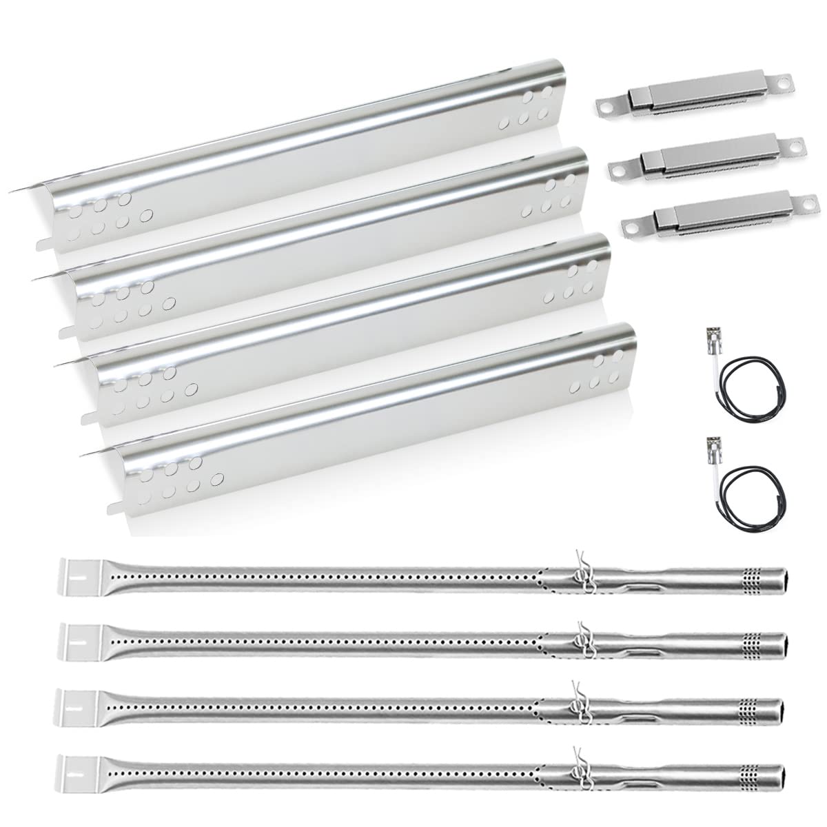 Grill Replacement Parts for Charbroil Performance 4 Burner 463342119, 463332718, 463347017, 463361017, 463673017, 463376018P2, G470-5200-W1 Burner G470-0004-W1A Heat Plate for 463342119, 463332718