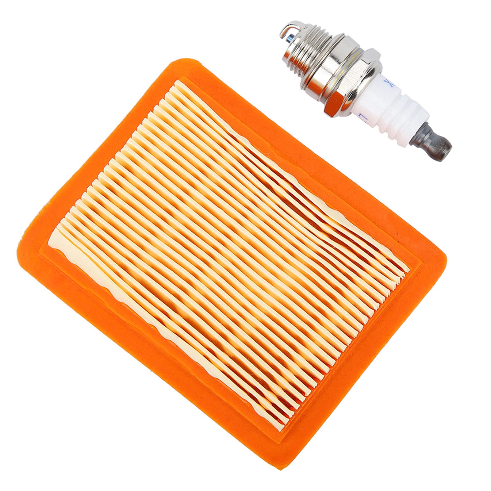 Air Filter Spark Plug Repair Set Service Kit Fits for Stihl FS120 FS200 And FS250 Brushcutter Lawn Mower Parts Accessories Brushcutter Chainsaw Engine Kit Plastic Orange