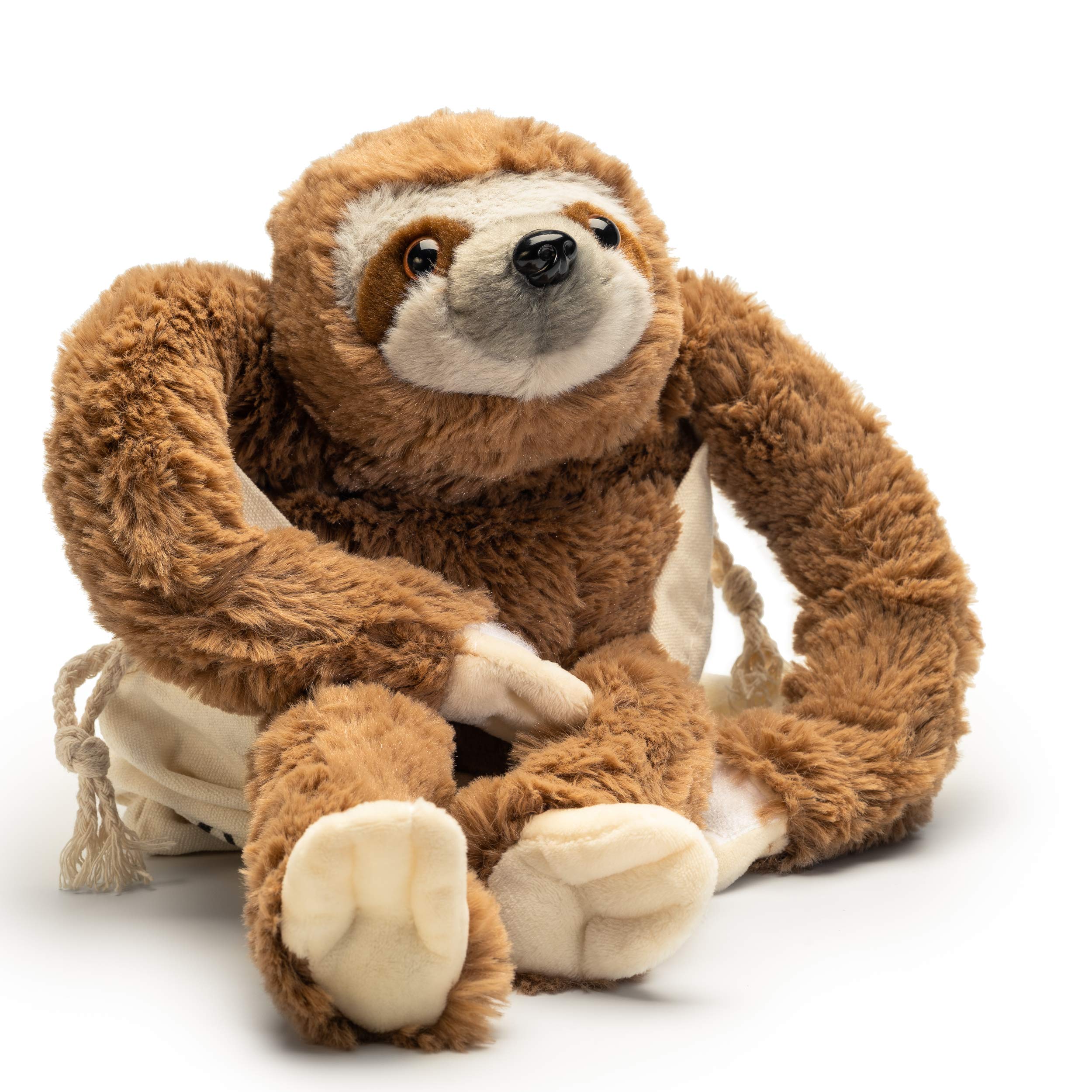Lulumaia Sloth Heating Pad Stuffed Animal Microwavable Heating Pads for Menstrual Cramps Long-Lasting and Reusable Plush Microwavable Animal for Soothing Comfort During Periods Cramps (Cuddly Sloth)