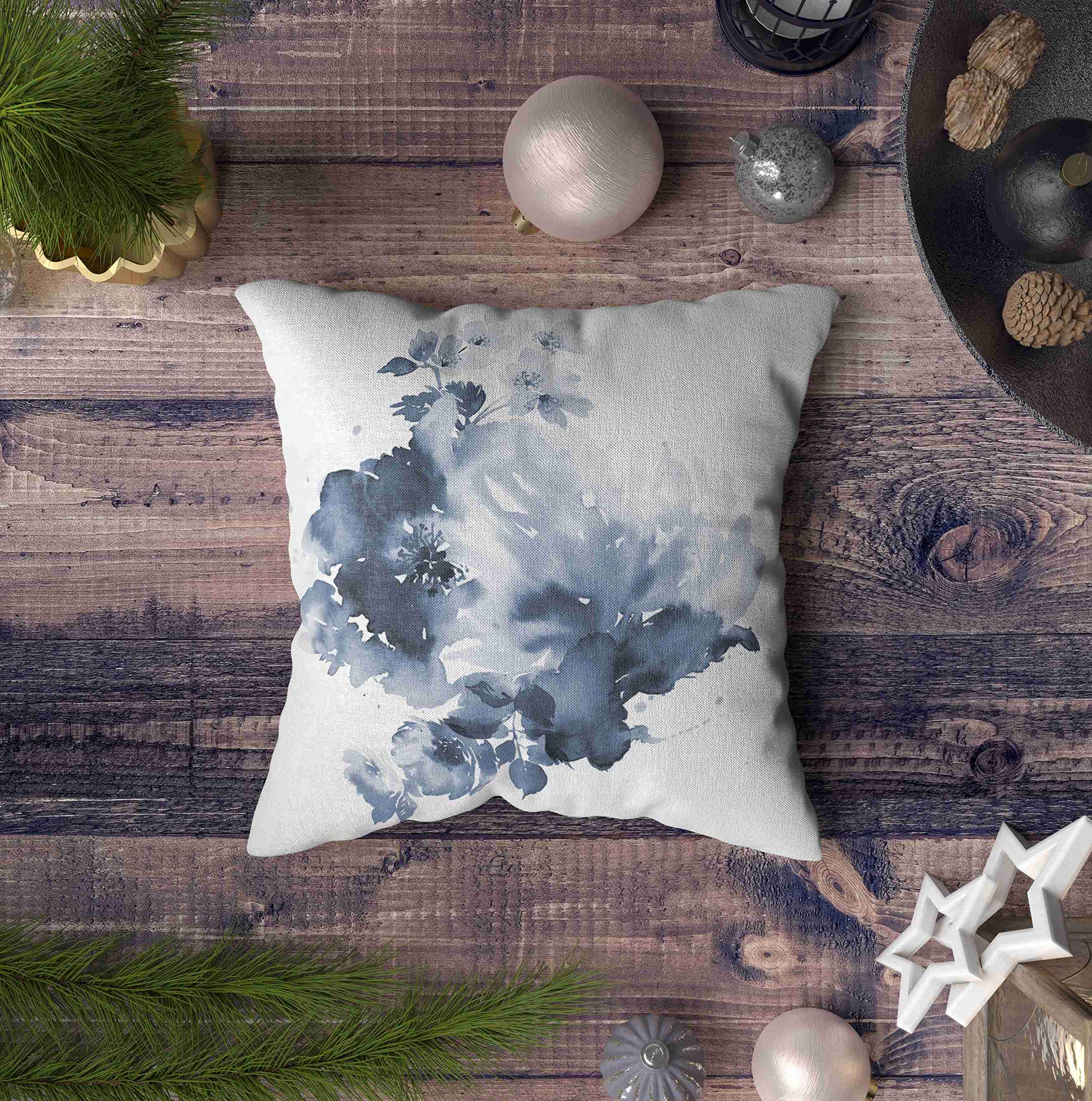 HerysTa Fun Pillow Cases, 18X18 Pillow Case Pack of 2 Invisible Zipper Cushion Cases Halloween Bouquet Spring Delicate Watercolor Wedding Greeting Card Zippable Pillow Case