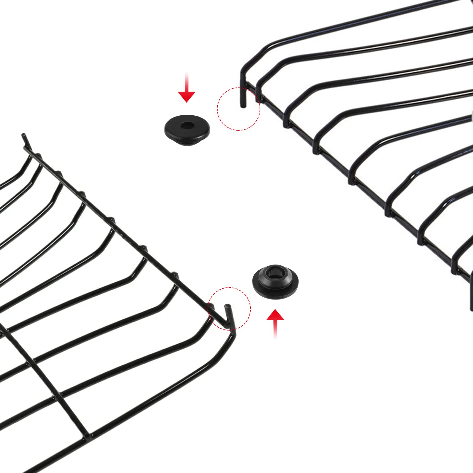 57049 Grates Grommets for Atwood Wedgewood Stove Parts Range Rubber Grommets Grate Foot Replacement RV Stove Top Range Grate Grommet Kit Gas Cooktop Rubber Feet Burner Grate Pad 4 Pcs