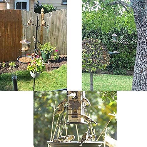 Bird Seed Catcher Tray Platform Feeder Hanging Tray Fits Most feeders Catches Most Falling Seed and Husk Great for Attracting Birds Outdoors, Backyard, Garden - Black