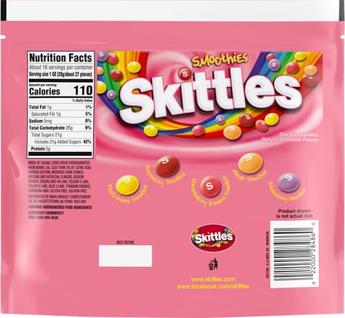 Skittles Smoothies Shareing Size 15.6 Oz