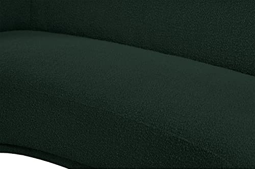 Meridian Furniture 693Green-S Hyde Collection Modern | Contemporary Boucle Fabric Upholstered Sofa, Green, 89.5" W x 38" D x 27.5" H