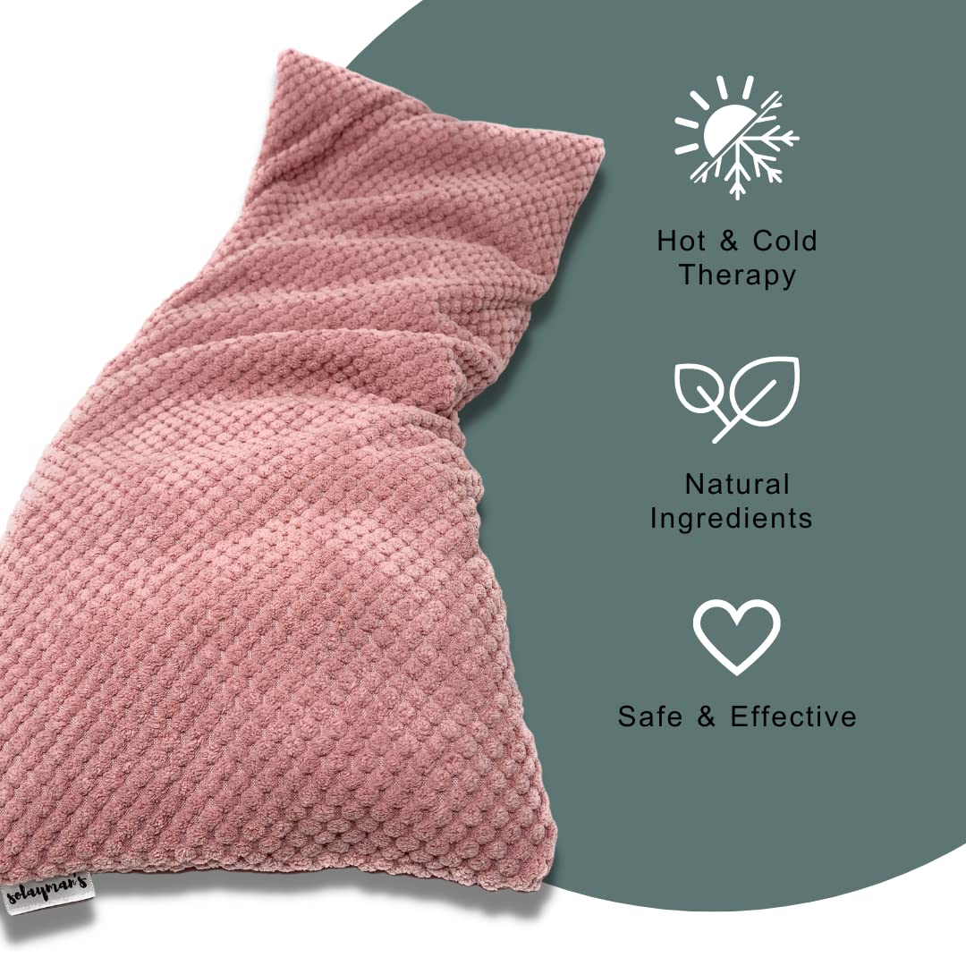 Solayman's Heating Pads for Cramps - Pink, Removable Cover, Lavender Scented
