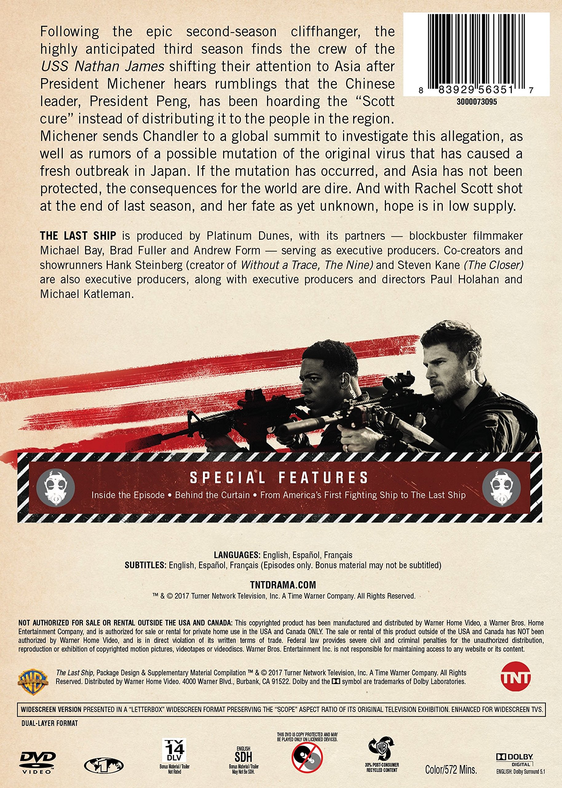Last Ship: The Complete Third Season S3 (DVD)