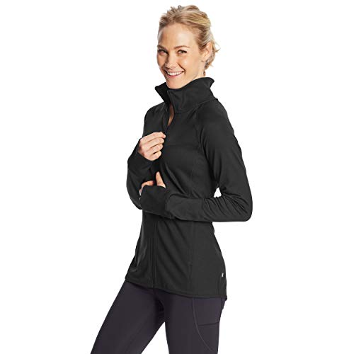 C9 Champion Women's Full Zip Cardio Jacket, Ebony, Small