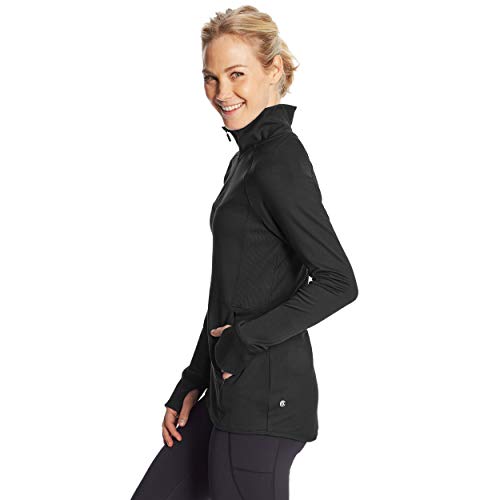 C9 Champion Women's Full Zip Cardio Jacket, Ebony, Small