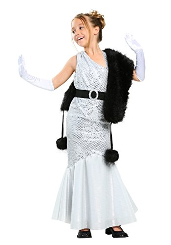 Fun Costumes Girls Silver Movie Star Medium (8-10)