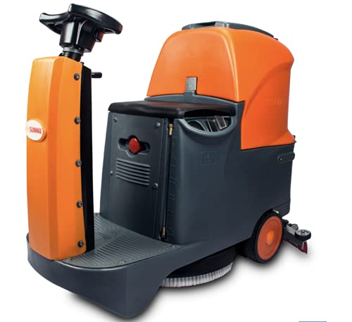 SM70 Ride-On Floor Scrubber, 22" Brush, Floor Scrubber with a Complete Set of Parts