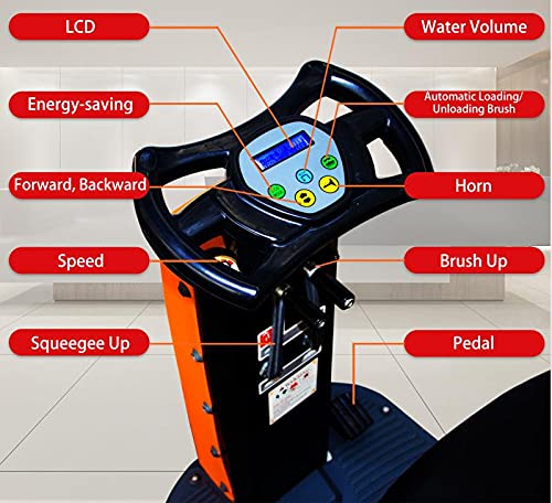 SM70 Ride-On Floor Scrubber, 22" Brush, Floor Scrubber with a Complete Set of Parts