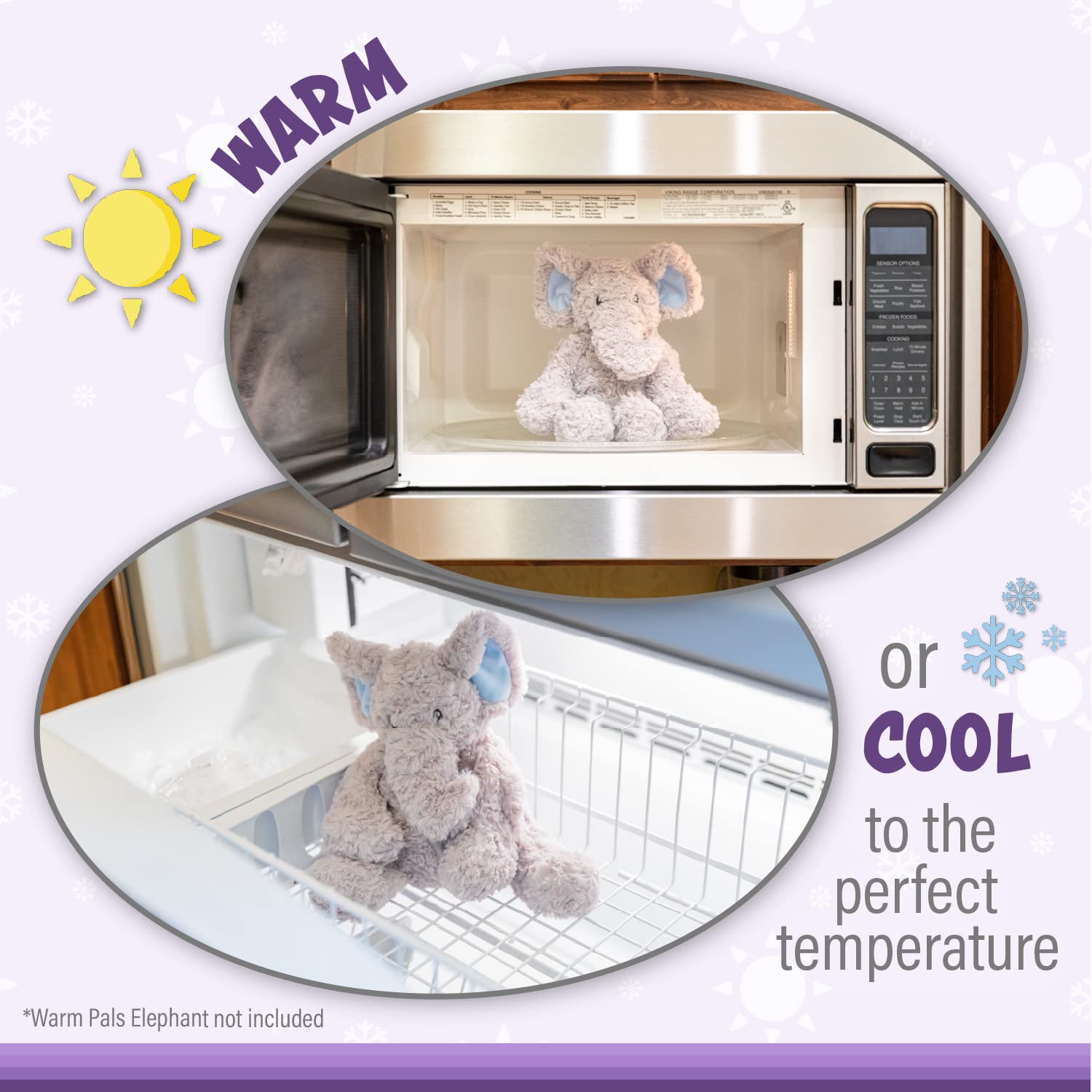 Warm Pals - Bamboo Panda - 1.5lbs - Cozy Microwavable Lavender Scented Plush Toys - Heated Stuffed Animal - Heatable Coolable Bedtime Comfort Plushie