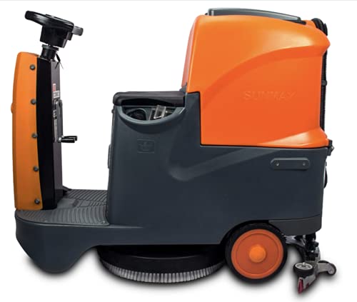SM70 Ride-On Floor Scrubber, 22" Brush, Floor Scrubber with a Complete Set of Parts