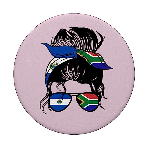 Half Salvadoran half South African Salvador and South Africa PopSockets Swappable PopGrip