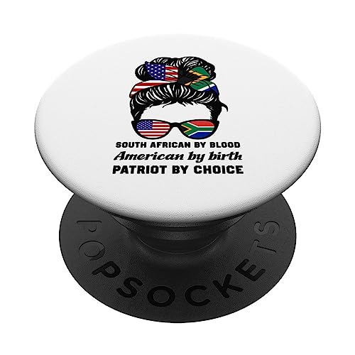 South African by blood american South Africa PopSockets Swappable PopGrip