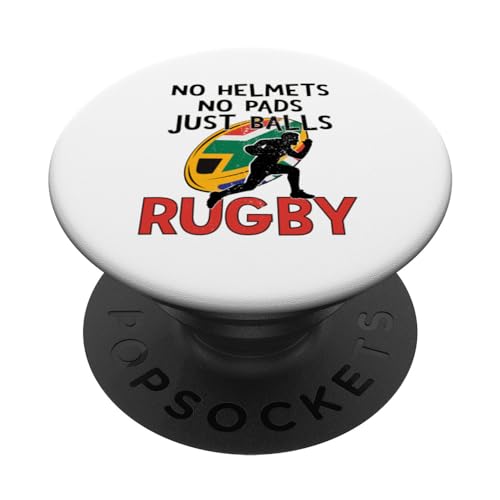 Funny South Africa Rugby No Helmets Design PopSockets Standard PopGrip