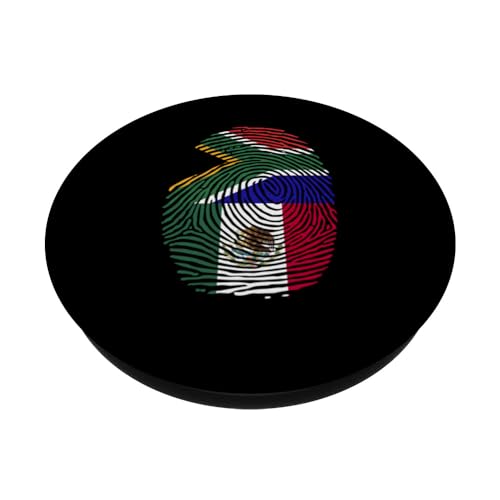 South Africa & Mexico Fingerprint Half South African Mexican PopSockets Standard PopGrip