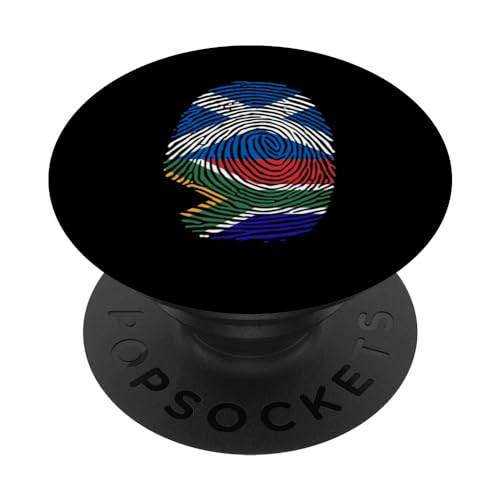 Scotland and South Africa Fingerprint Scottish South African PopSockets Standard PopGrip
