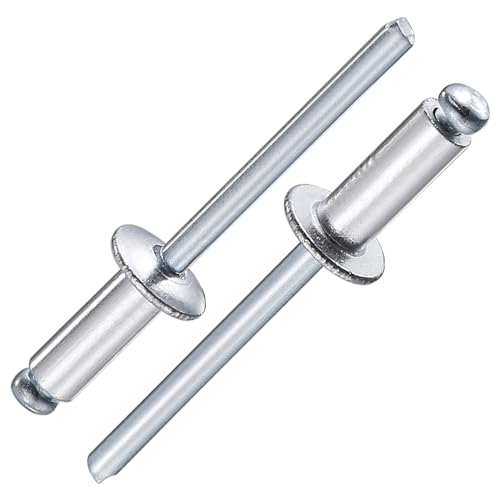 Wensilon (150Pcs) 1/4"x1/2" Aluminum blind pro Rivets,6.5X13mm Aluminum Grip and Steel Mandrel